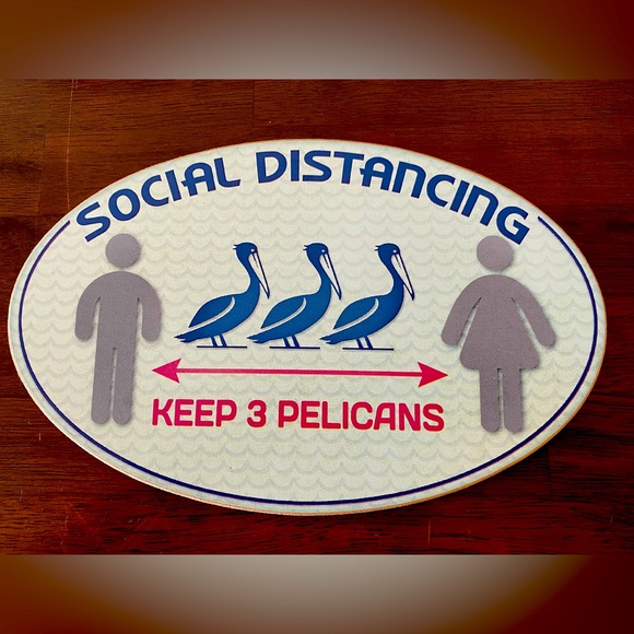 Gulf Planks | Wall Decor | Social Distancing Pelicans Wood Sign | Poshmark